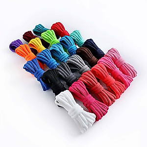 VSUDO 71" Oval Running Shoe Laces or Sneakers Shoelaces, Half Round Athletic Basketball Shoe Laces, Shoestring for Sport or Running Shoes [1 Pair-Salmon Pink-180CM]