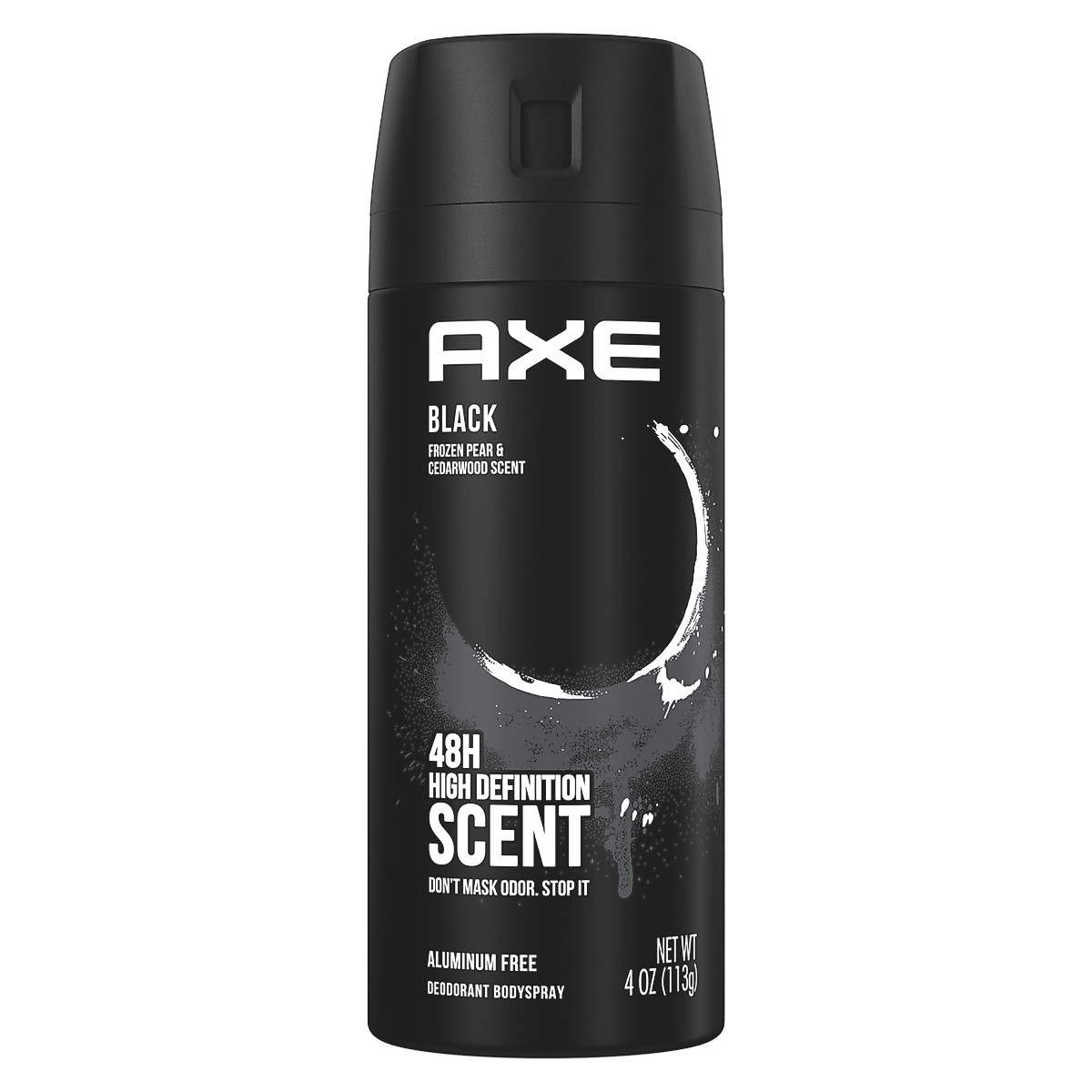AXE Body Spray Deodorant for Men Black for Long Lasting Odor Protection Frozen Pear & Sandalwood Men's Deodorant Formulated Without Aluminum 4.0 oz