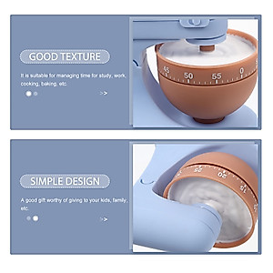 UPKOCH Kitchen Timer Hand Mixer Timer Cooking Timer Reminder Mechanical Countdown Clock Time Management Manual Egg and Baking Timer for Kitchen Home Desktop Decor