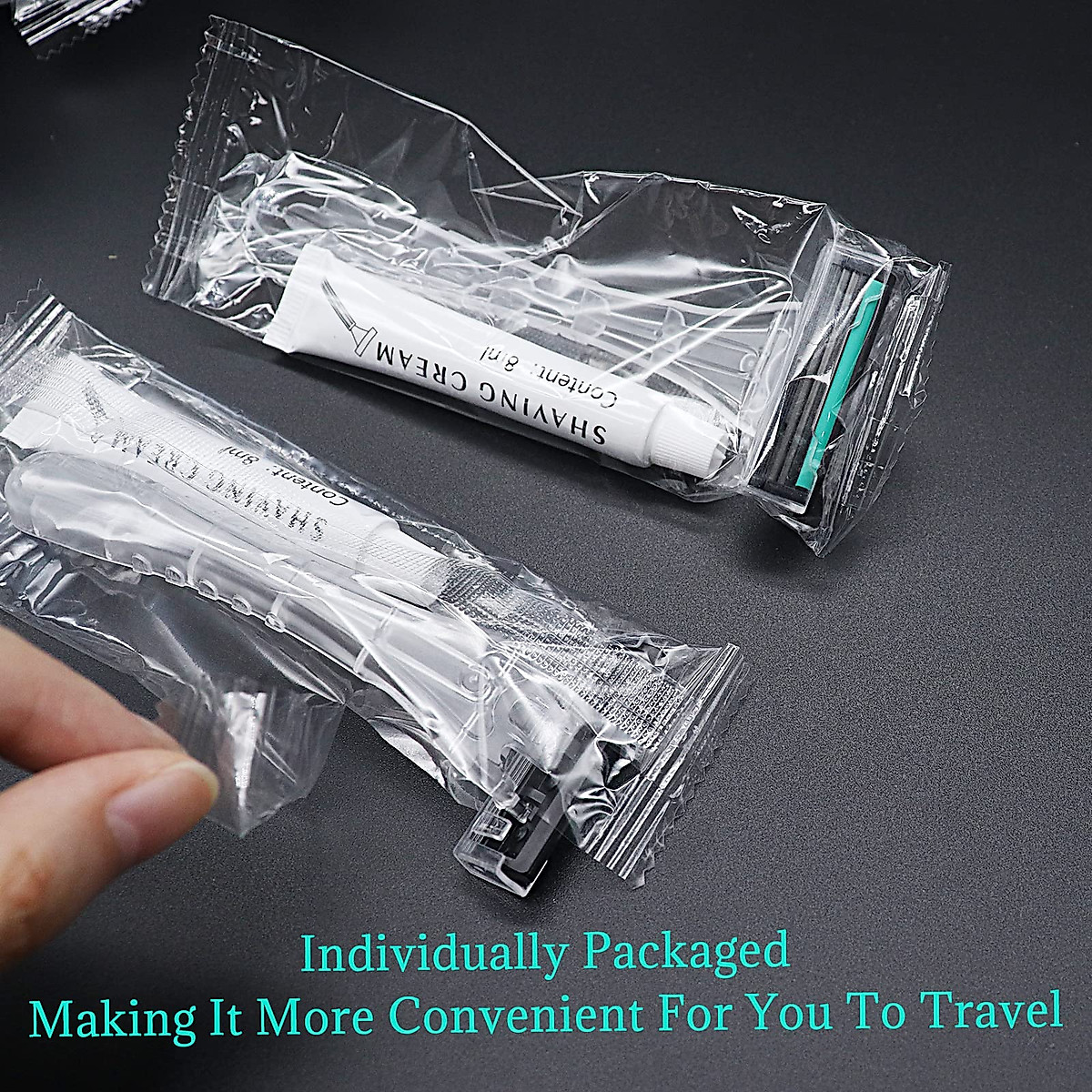 (100 Pack) Kheoxusa Disposable Razors,Disposable Razors For Women,Mens Disposable Razors,Bulk Razors Disposable Individually Wrapped for Men,Women and Lady,Multipurpose Individually Wrapped-Transparent White