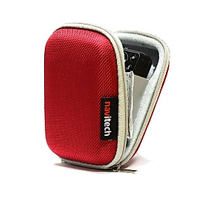 Navitech Red Shockproof Camera Case Compatible with Canon Powershot SX620 HS Compact Digital Camera