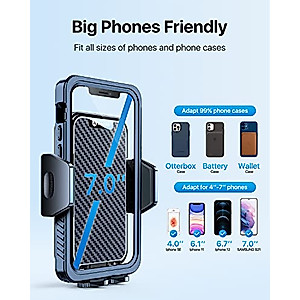 andobil Windshield Car Phone Holder [Super Suction Cup, Military Sturdy] Ultra Stable 3 in 1 Cell Phone Mount for Car Dashboard Vent Fit for iPhone 14 13 12 Pro Max Plus Samsung S23 S22 All Phones