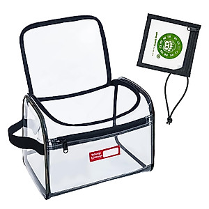 Rough Enough Clear Makeup Toiletry Bag Cosmetic Organizer Large Medicine Pouch with Zipper for Women Travel Accessories Essentials Pouch Toiletries Airport