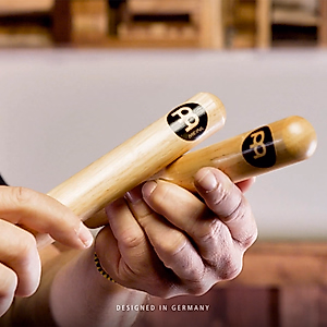 Meinl Percussion Classic Hardwood Claves Musical Instrument Sticks — NOT Made in China — for Live, Studio and Classrooms, 2-Year Warranty (CL1HW)