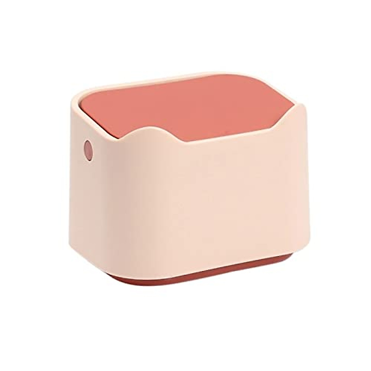 CANMNT Trash Can Desktop Garbage Basket Mini Small Waste Bins Home Table Plastic Trash Can Office Supplies Dustbins Sundries Barrel Box Trash Can Wastebasket