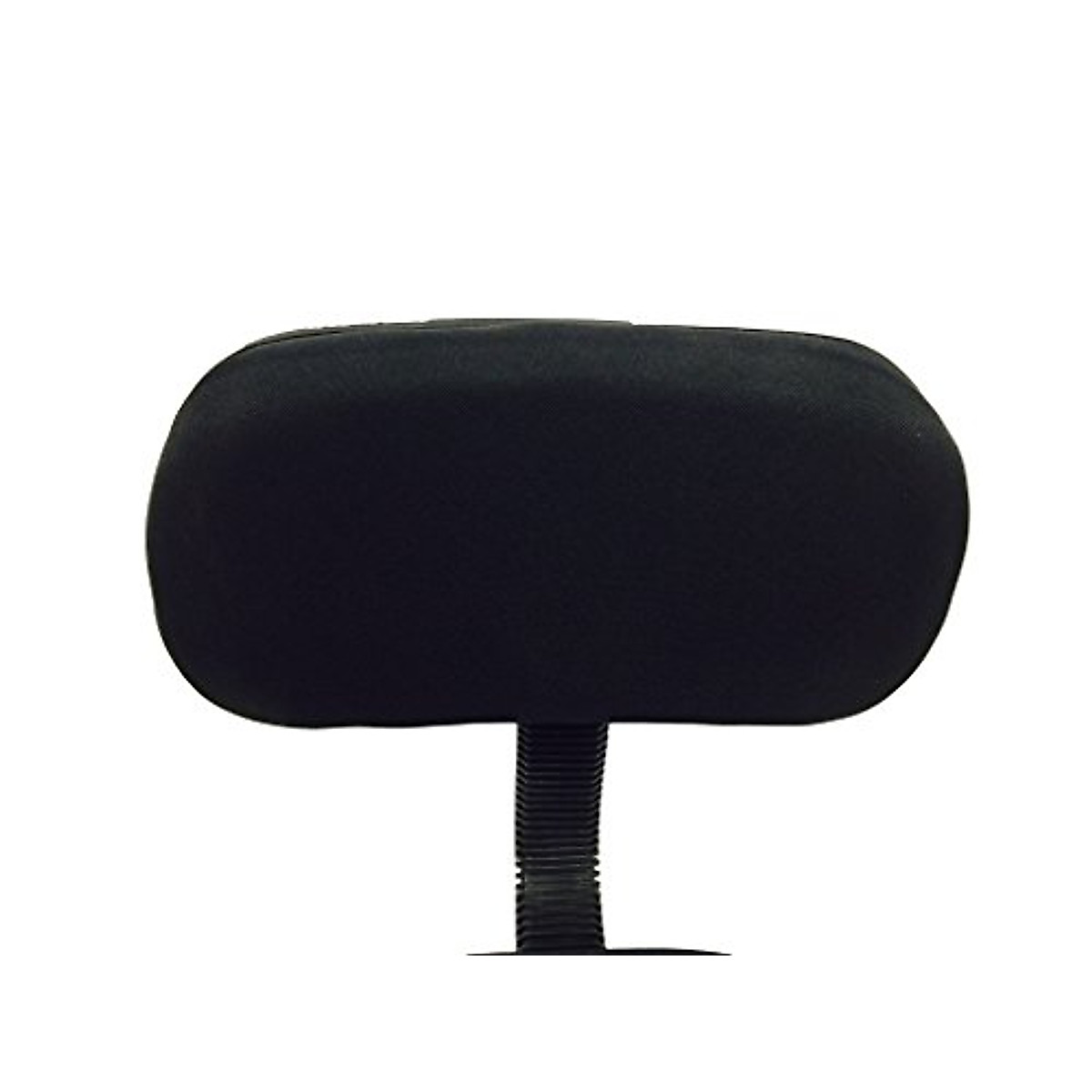 Hodedah Armless, Low-Back, Adjustable Height, Swiveling Task Chair with Padded Back and Seat in Black