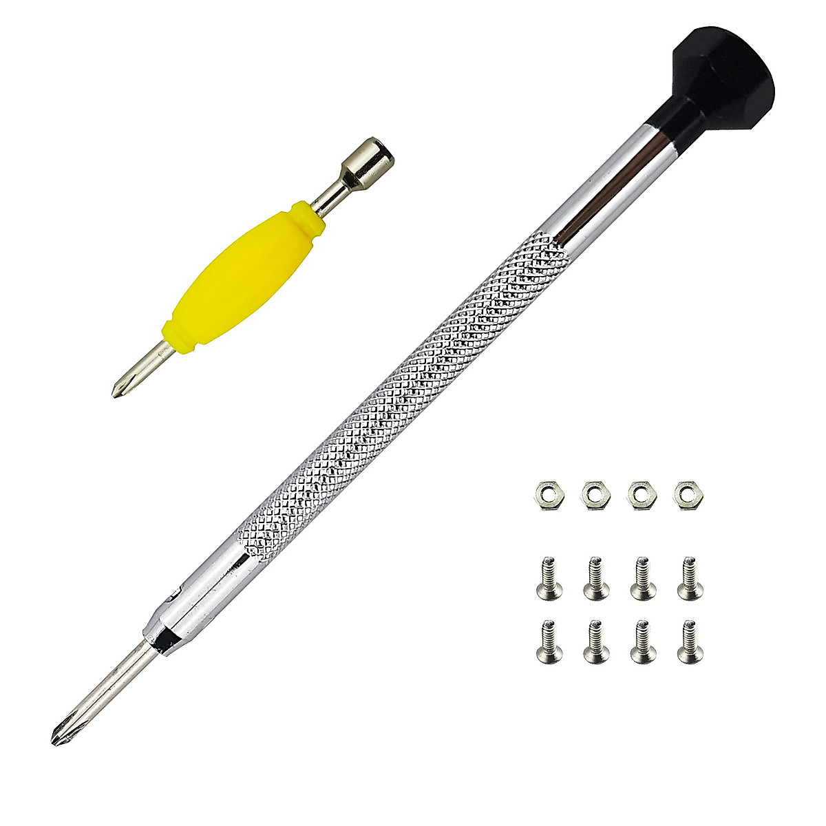 WDTMEEZU Professional Fingerboard Tool Kit Finger Skateboard Tool Fingerboard Screw Driver Fingerboard Nut Driver Fingerboard Screws and Nuts kit Finger Toy Tool