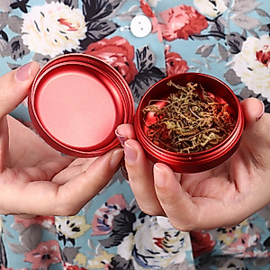 NGTSFLY Personalized Herb Storage Container in Sturdy, Pocket Storage Case Container Smell Proof and Air Tight - Portable, Perfect Jar to Stash in Your Pocket, No Smell Container (Black/Photo)