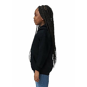 Gildan Youth Hoodie Sweatshirt, Style G18500B, Black, X-Large