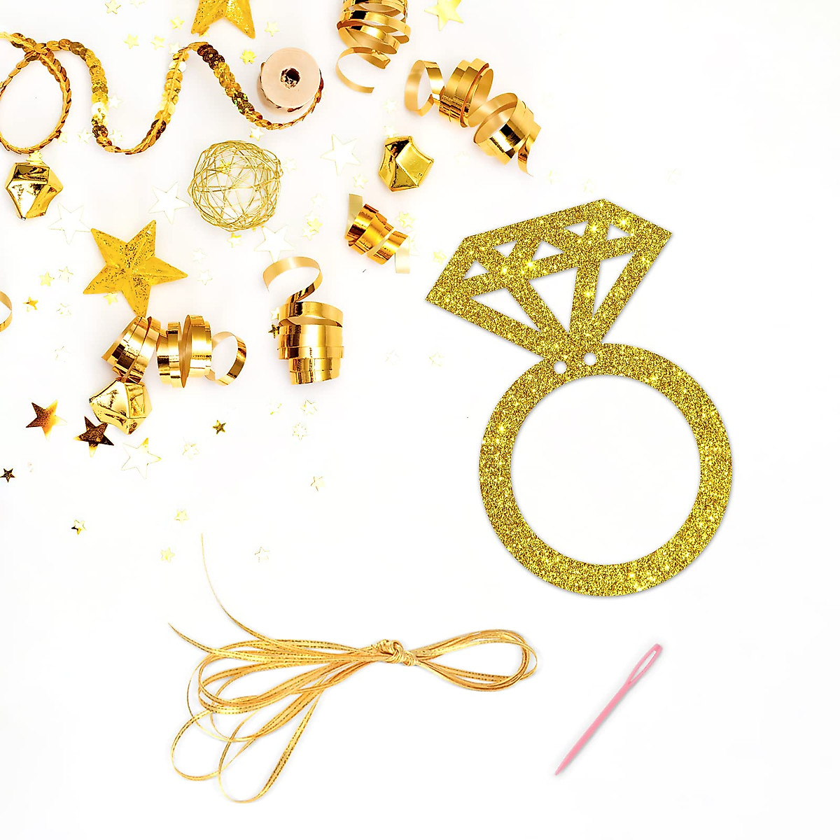 Dalaber Shit Just Got Real Banner, Funny Wedding/Engagement/Bridal Shower/Bachelorette Party Decoration, Just Married Sign Bunting Banner