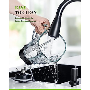 KIDISLE Professional Blenders for Kitchen, 1200W Powerful Smoothie Blender, 52oz Glass Jar for Shakes and Smoothies, Ice Crush, Frozen Fruit, Stainless Steel & Sliver