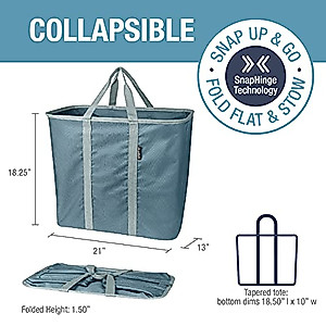 CleverMade Collapsible Laundry Basket, Large Foldable Clothes Hamper Bag, 2 Pack & Laundry Hamper Collapsible Sorter Basket - Freestanding Foldable Tall Clothes Storage Bin with Premium Handles