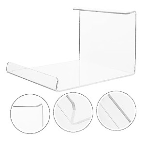 ULTECHNOVO 1pc Pot Display Rack Acrylic Display Shelf Retail Shop Display Stand Cooking Pot Organizer Induction Cooker Holder Frying Pan Display Rack Storage Rack for Cooking Pot Acrylic Wok