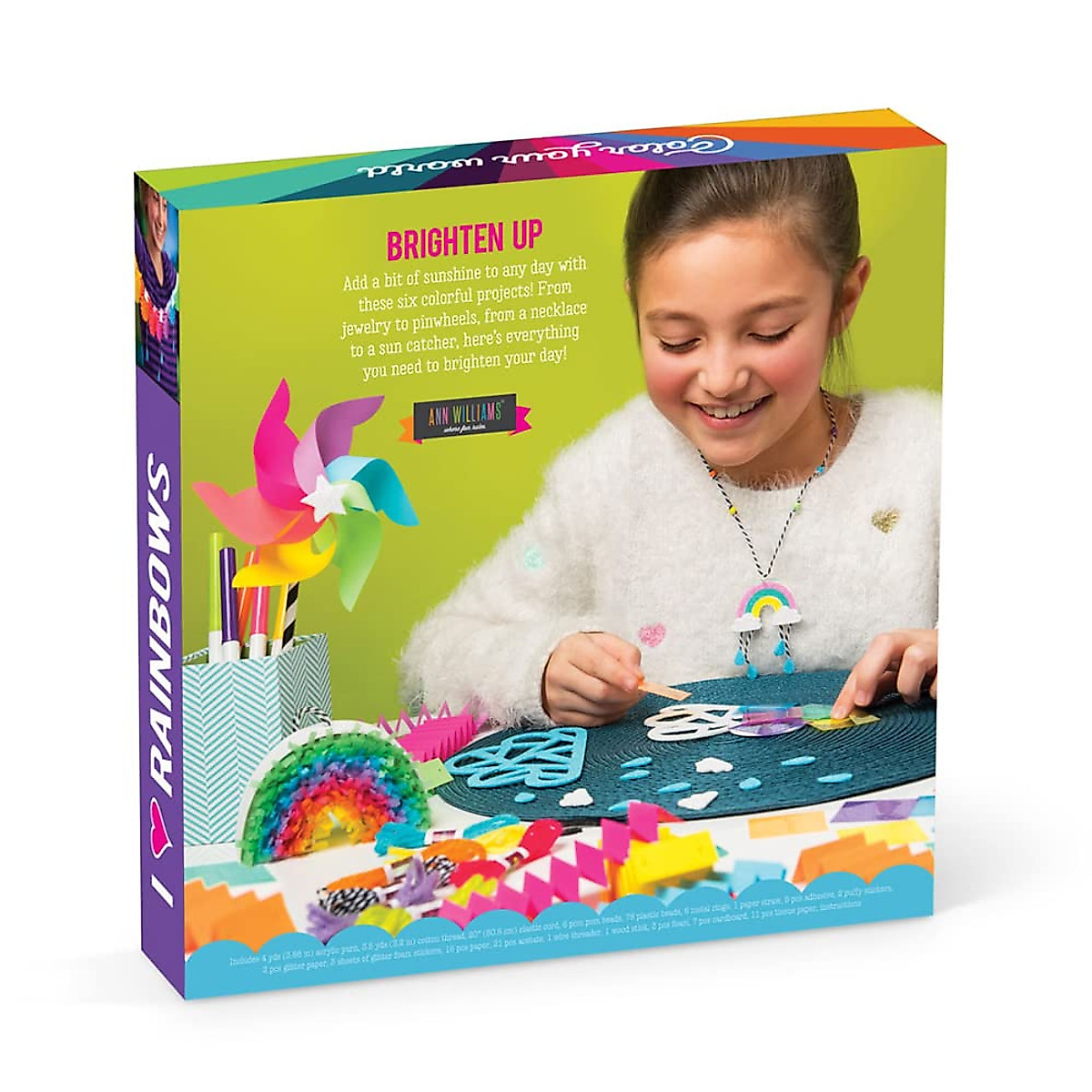 Craft-tastic – I Love Rainbows Craft Kit – Make 6 Colorful Arts & Crafts Projects