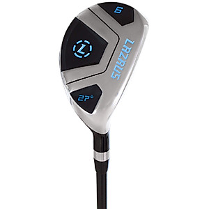 LAZRUS GOLF Premium Hybrid Golf Clubs for Men - 2,3,4,5,6,7,8,9,PW Right Hand & Left Hand Single Club, Graphite Shafts, Regular Flex (Silver Right Hand, 6, RH, Silver Single)