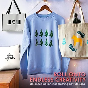 Marabu Screen Printing Kit Set - Screen Print Kit with Reusable Wooden Frame, 1 Screen Printing Squeegee, and 3 x 100ml Ink - Silk Screen Printing Kit for Beginners