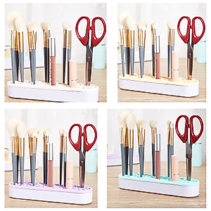 GORGECRAFT Sew Desktop Organizers Multipurpose Painting Pen Holder Stand Sewing Craft Tool Holder Storage Box for Stash and Store (Pink)
