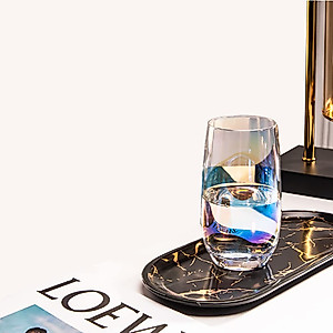 LamChyar Drinking Glasses, Iridescent Highball and Water Glasses, for Water, Juice, Beverage(4 Pcs)