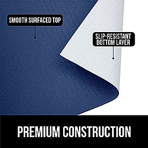 Gorilla Grip Wire Shelf Liners Set of 4 and Smooth Drawer Liner, Wire Shelf Liner Size 18x36 in Navy, Waterproof Hard Plastic, Drawer Liner Size 12x10 in Navy, Non Adhesive, 2 Item Bundle