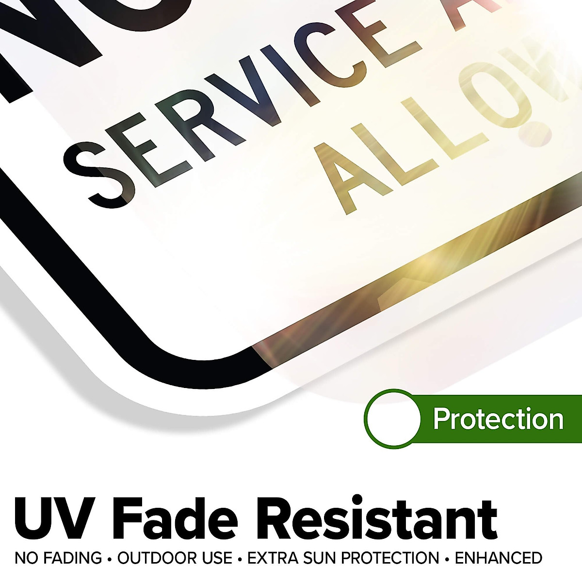 No Pets - Service Animals Allowed Sign, 12x18 Inches, Rust Free .063 Aluminum, Fade Resistant, Made in USA by My Sign Center