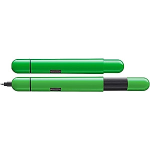 Lamy Pico Ballpoint Pen 288 – Innovative Metal Ballpoint Pen in Neon Green with Refined Push Mechanism – With Compact.