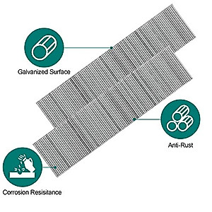5000 Pack F32 1-1/4" 18 Guage Galvanized Brad Nails, Heavy Duty Narrow Crown Staples for Nail Gun, 18 Gauge Straight Pin Nailers1