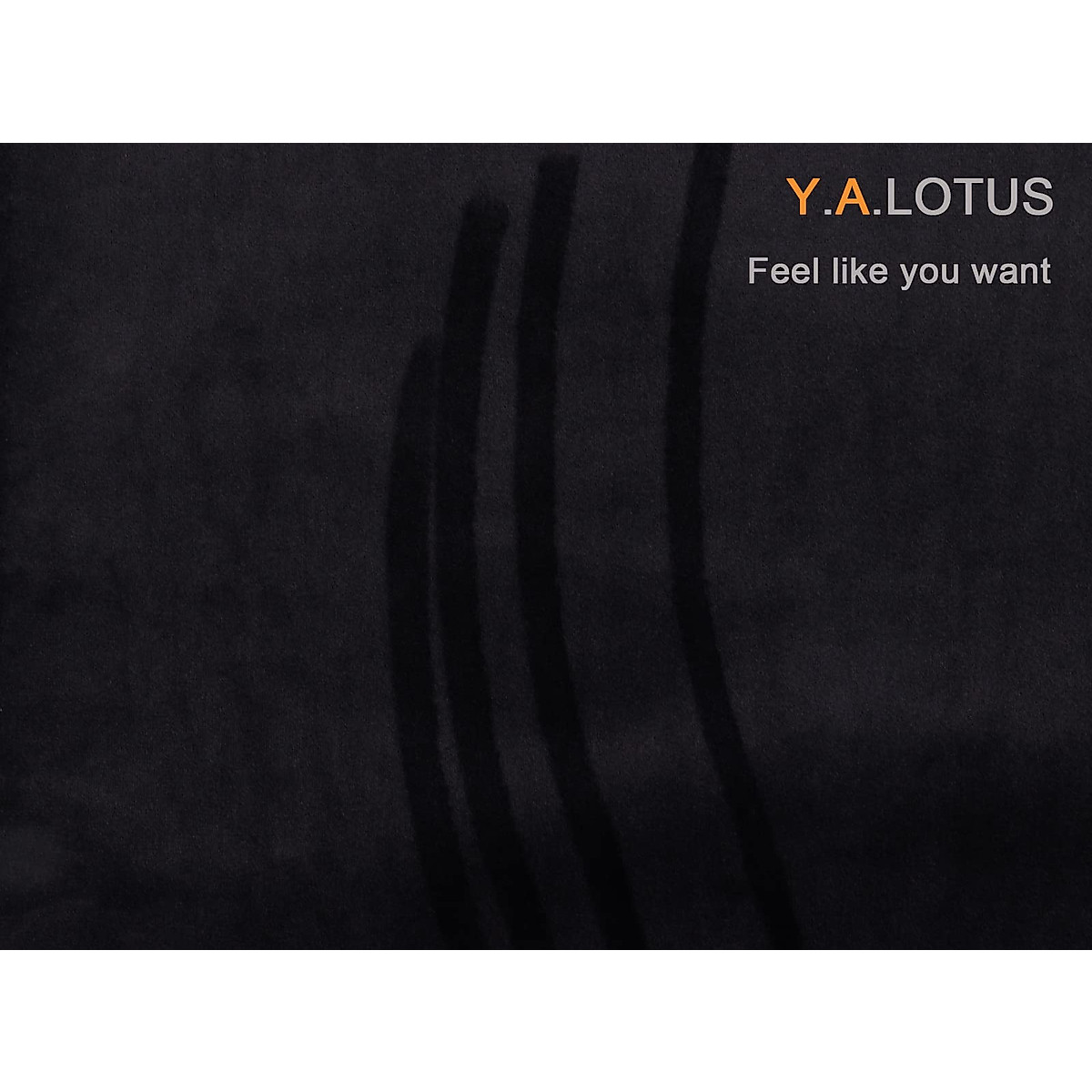 Y.A. LOTUS Microfiber Fabric Self-Adhesive Suede Look, Premium Synthetic Leather - Stretch Film Fabric Perfect for car Interior Decorate -14.5in x 55in, Black