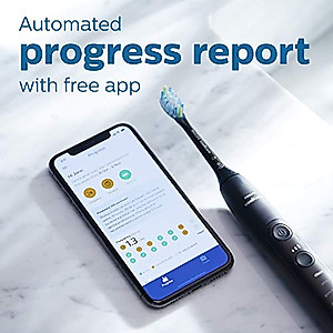 Philips Sonicare ExpertClean 7500, Rechargeable Electric Power Toothbrush, Black, HX9690/05