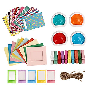 DAUZ Camera Case, SkinFriendly AntiScratch Adjustable Camera Bag with Stickers for Mini 12 (Purple)