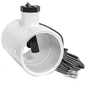 XtremepowerUS 15K Salt Chlorination System for In-Ground Pools up to 15,000 Gallons Flow Switch Cell Fitting Complete System, White