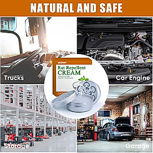 SEEKBIT 2 Pack Rodent Repellent Cream for Car Engines to Keep Mice Out, Mouse Repellent Deterrent Peppermint Oil to Repelling Mice and Rats, Rat Repellent Perfect for Home Garages RV Closets Trucks