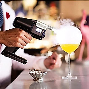 GAOMIN Cocktail Smoker Kit Smoking Gun Food Smoker Portable Smoke Infuser for Drinks Molecular Bubble Water Sprayer Handheld Drink Smoker Kit for Bar Kitchen Restaurant