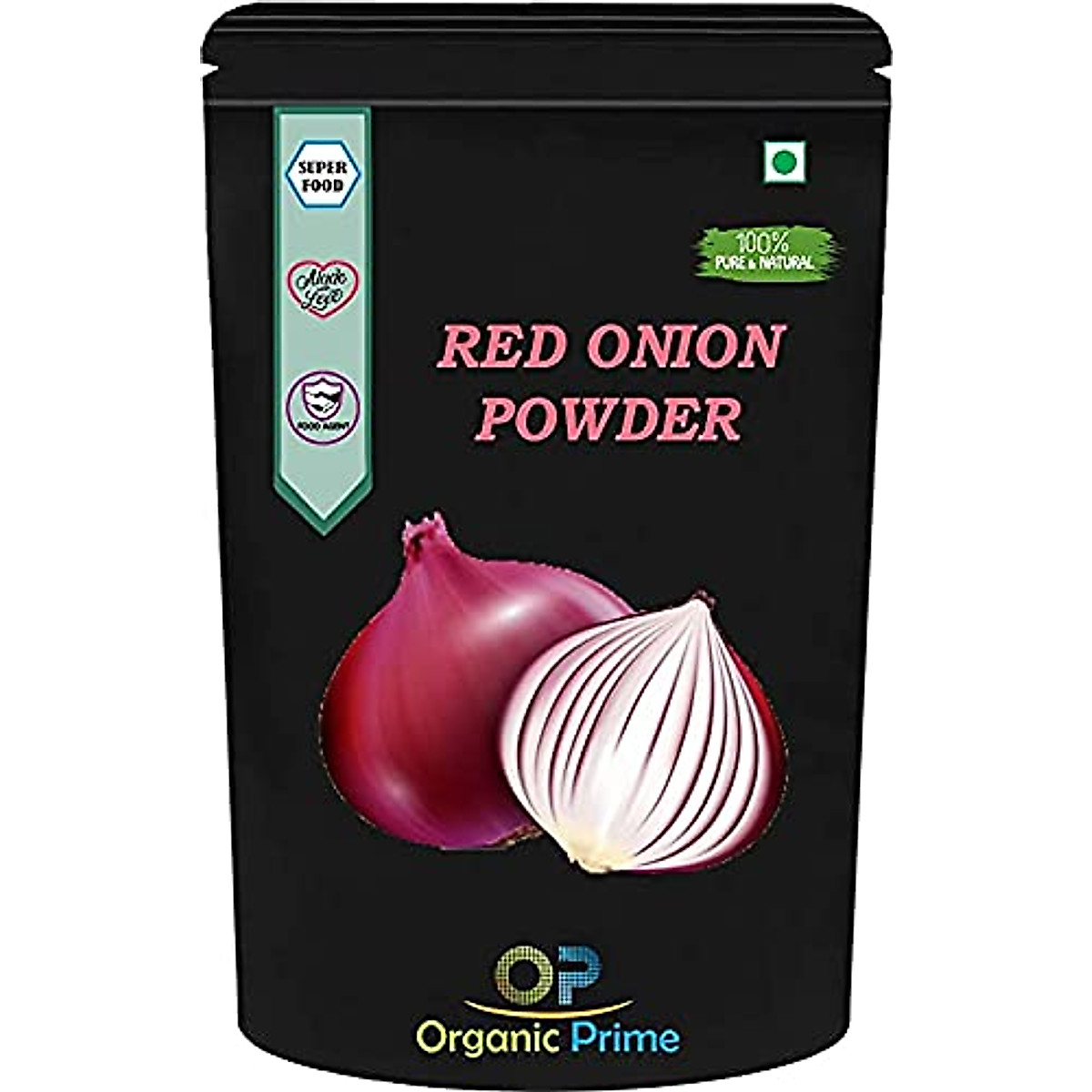pexal Organic Prime Red Onion Powder - 500 GM by Organic Prime