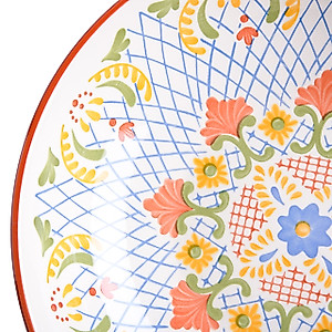 Laurie Gates by Gibson Hand Painted Tierra Mix and Match Dinnerware Set, Pasta Bowl (10.5"), Assorted