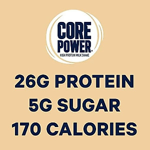 Fairlife Core Power 26g Protein Milk Shakes, Vanilla, (Pack of 4) Made with Canadian Milk, 414mL/14 fl. oz. (Shipped from Canada)