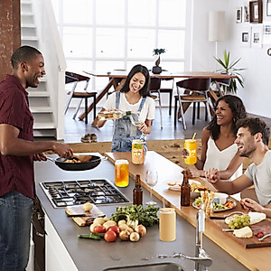 Sublimation Glass Blanks With Bamboo Lid, 16OZ Frosted Sublimation Beer Can Glass with Glass Straws Present Box Mason Jar Cups (8 PACK, Frosted)