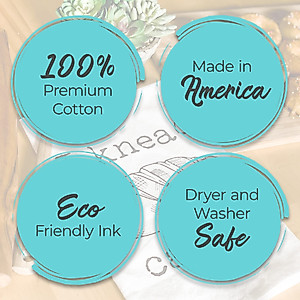 Moonlight Makers, Colorful Funny Dish Towel, Flour Sack Kitchen Towel, Sweet Housewarming Gift, Farmhouse Kitchen Decor (I Fucking Love Pumpkins And Leaves And Shit)