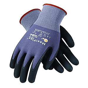 ATG 34-874/S MaxiFlex Ultimate - Nylon, Micro-Foam Nitrile Grip Gloves - Black/Gray - Small - 12 Pair Per Pack