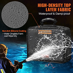 VEVOR Fireproof Document Box, Fireproof Document Bag with Lock 2000℉, 3-Layer Fireproof and Waterproof File Box 14.17x10.63x4.13 inch with Zipper, for Money, Documents, Jewelry and Passport