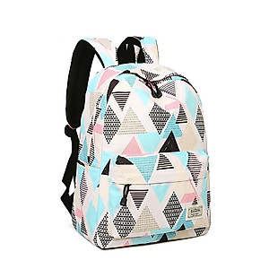 Joymoze Girl School Backpack Fit for 15.6" Laptop Children Bookbag Rhombus