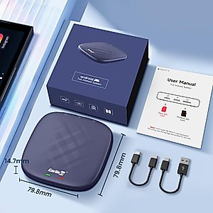 Carlinkit CarPlay Ai Box Android 13.0 System Wireless CarPlay Android Auto QCM6125 8-core 8G+128G, Multimedia Box Spotify/Netflix/YouTube Car Video, GPS+Glonass/Google Play Download Apps