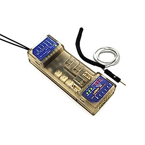 Buddy RC Lemon Rx DSMP DSMX DSM2 Compatible 10-CH Telemetry Stabilizer Voltage Probe Receiver LMN0087VP
