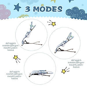 Baby Bouncer, Portable Soothing Baby Bouncer Seat and Swing with 3-Point Harness Comfortable Baby Rocker for Babies 0-6 Months, 0-20 lbs (Light Blue)