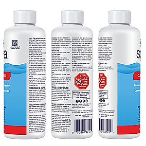 HTH Spa Care Clarifier, Concentrated Spa & Hot Tub Chemical for Crystal Clear Water, 16 oz