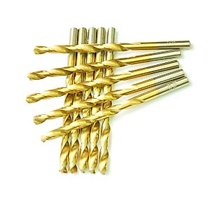 10PCS,11/32", Titanium Coated Twist Drill Bits
