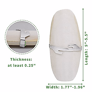 Jmxu's 5"-5.5" Bird Cuttlebone for Parakeets, Cuddle Bone with Metal Holder, Chewing Cuttlefish Bone for Sharp Beaks, Natural Birds Calcium Suitable for Parrots Cockatiels Budgie(6 Pack)