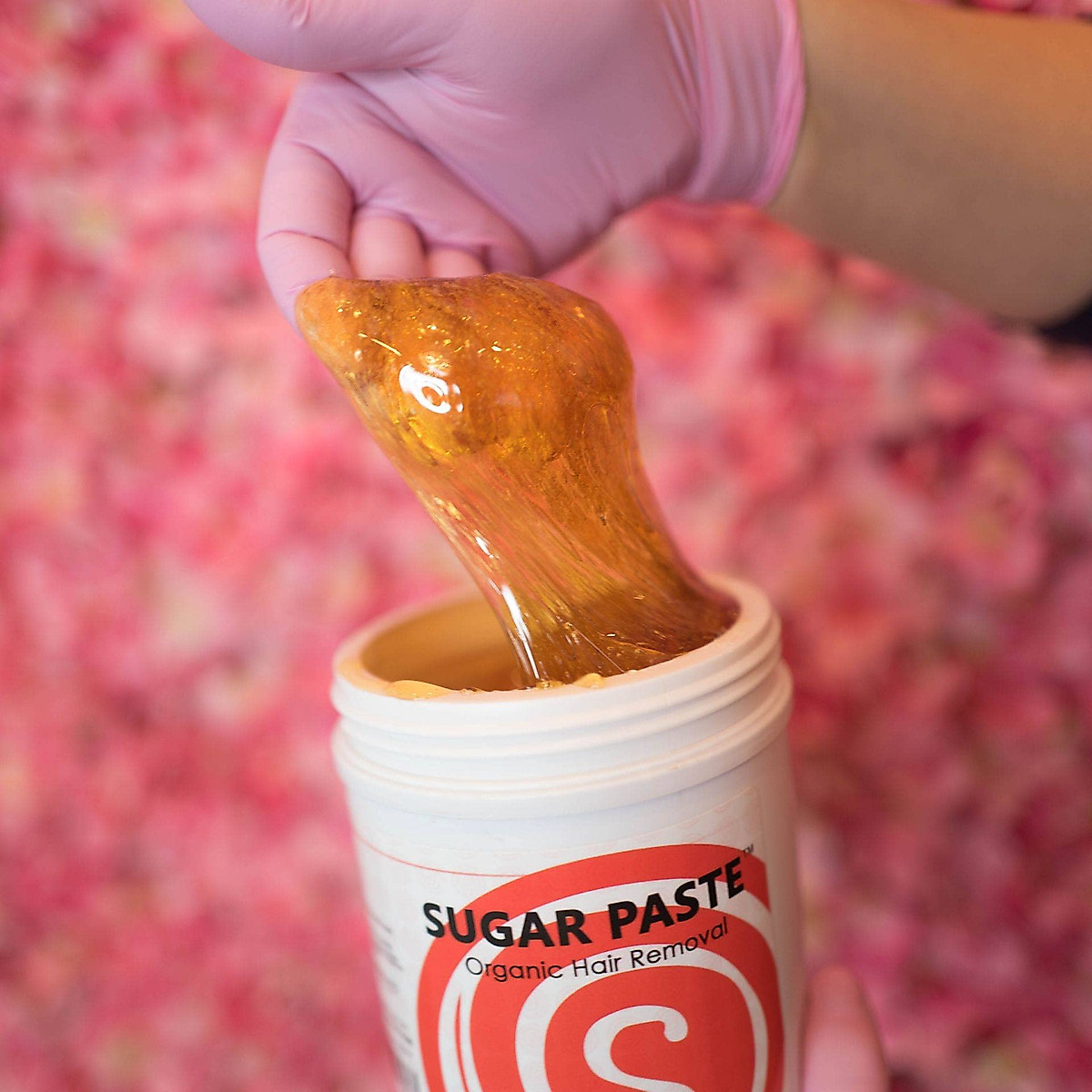 Sugaring Paste Organic Waxing for Legs, Bikini, Brazilian, Arms + Sugaring NYC Applicator