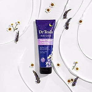 Dr Teal's Body Lotion, Sleep Lotion with Melatonin & Essential Oils, 8 fl oz (Pack of 3)