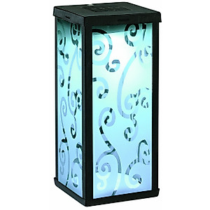 Smart Solar 3011WRM1 Solar Scroll Lantern with Antique Finish, Black