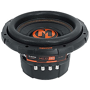 Memphis Audio MJP1022 10 in 1500 Watt MOJO Pro Car Audio Subwoofer DVC 2 ohm Sub, Black